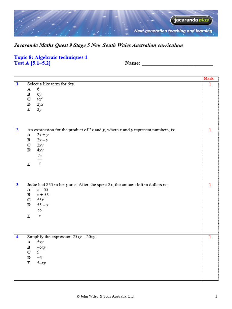 Algebra Pdf Factorization Algebra
