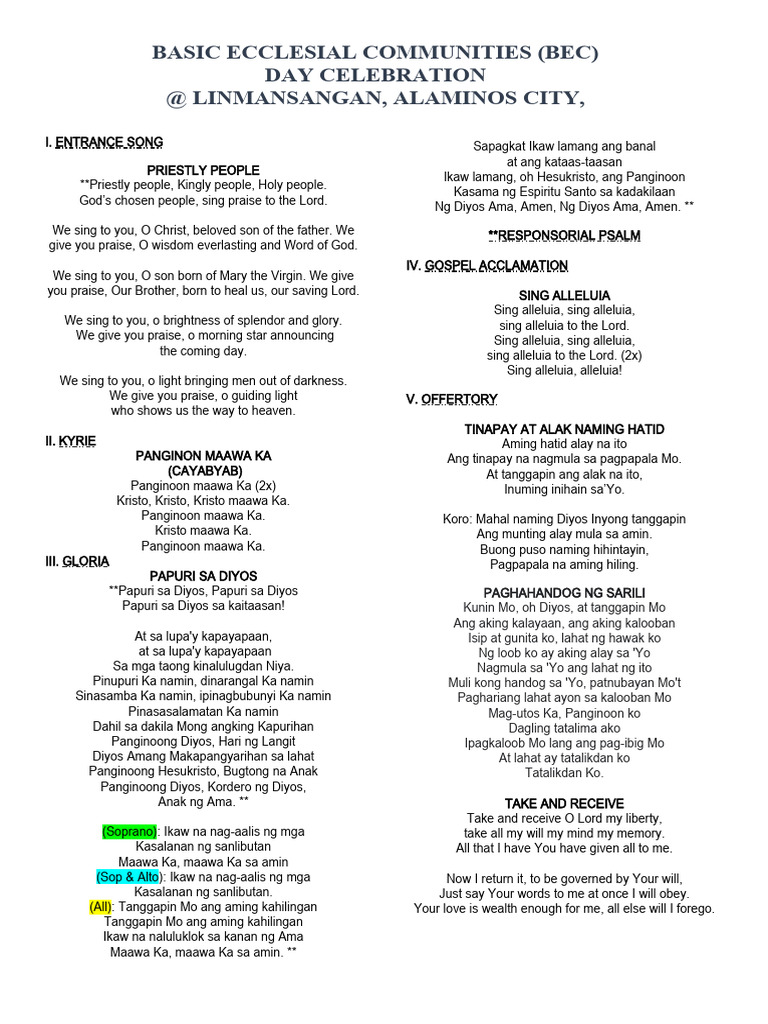 BEC - Linmansangan, Nov.2023 | PDF