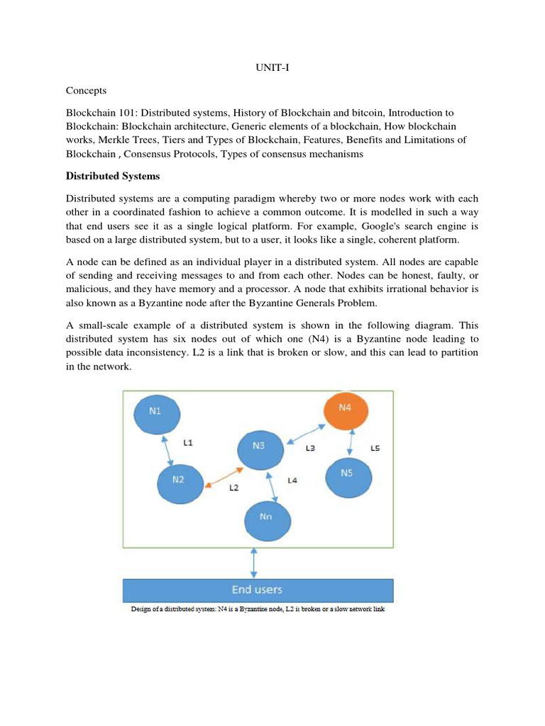 Unit 1 | PDF | Cryptocurrency | Distributed Computing
