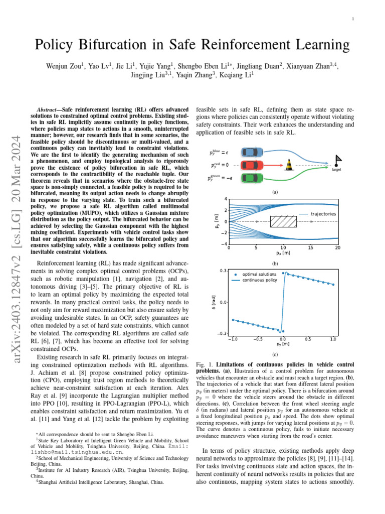 Policy Bifurcation in Safe Reinforcement Learning | PDF | Mathematical Optimization | Mathematics