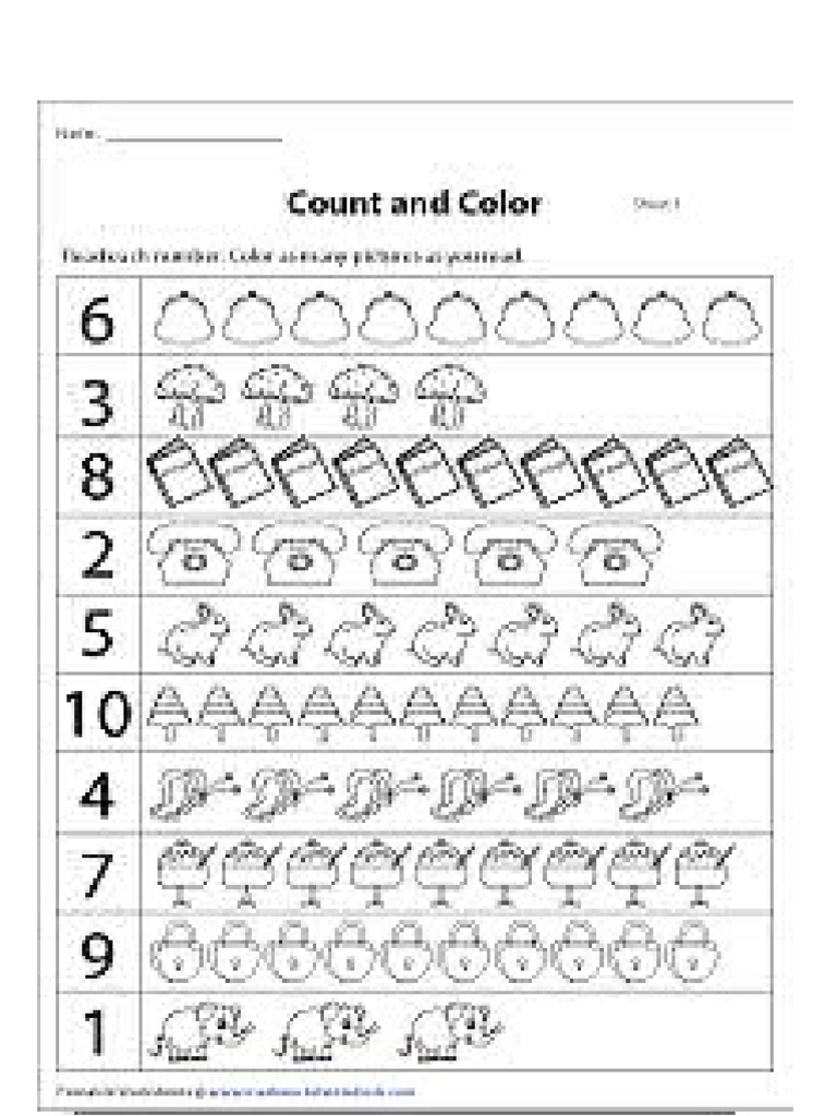 Count and Color | PDF