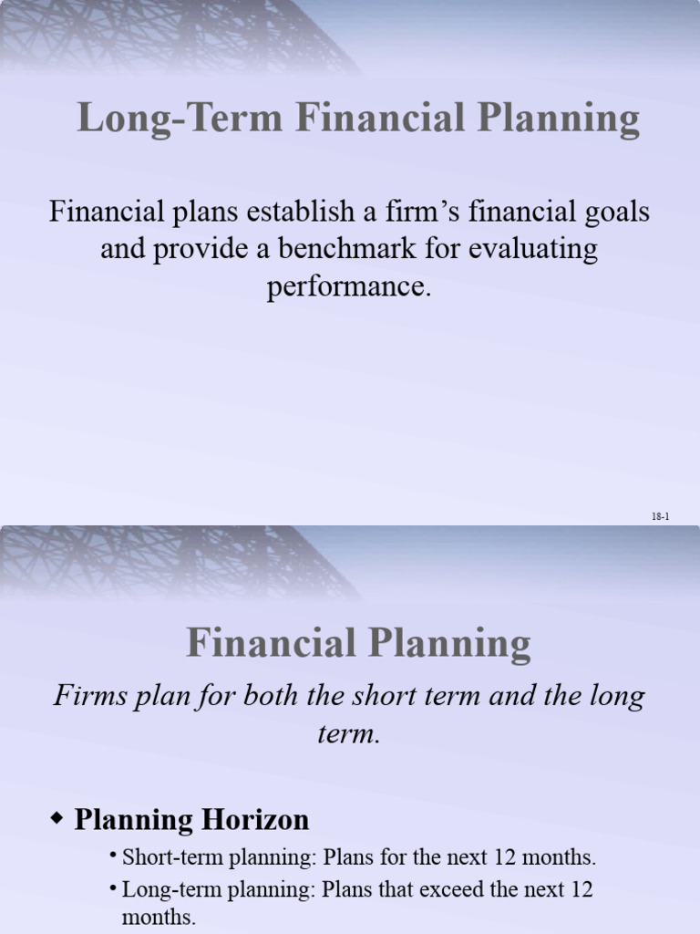 04a Long Term Financial Planning | PDF | Financial Plan | Leverage (Finance)