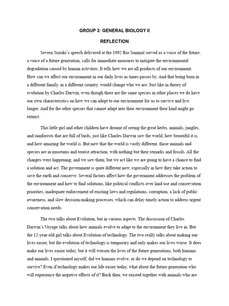 Group 3 Suzuki and Evolution | PDF | Evolution | Conservation Biology