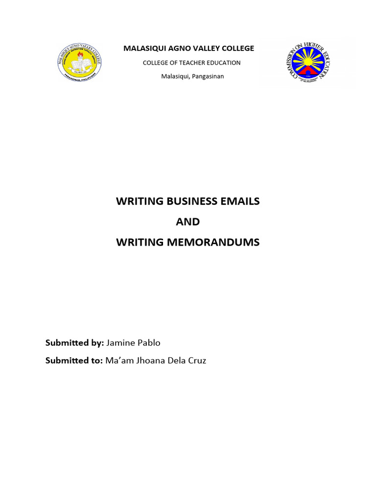 WR (Purposive Comm) | PDF | Memorandum | Human Communication