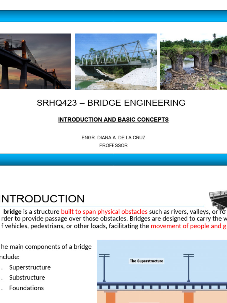 Intro-Bridge Engineering | PDF | Bridge | Deep Foundation