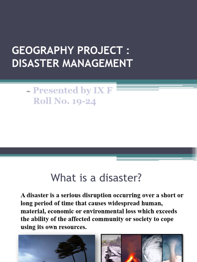 Geography Project - Disaster | PDF | Natural Disasters | Drought
