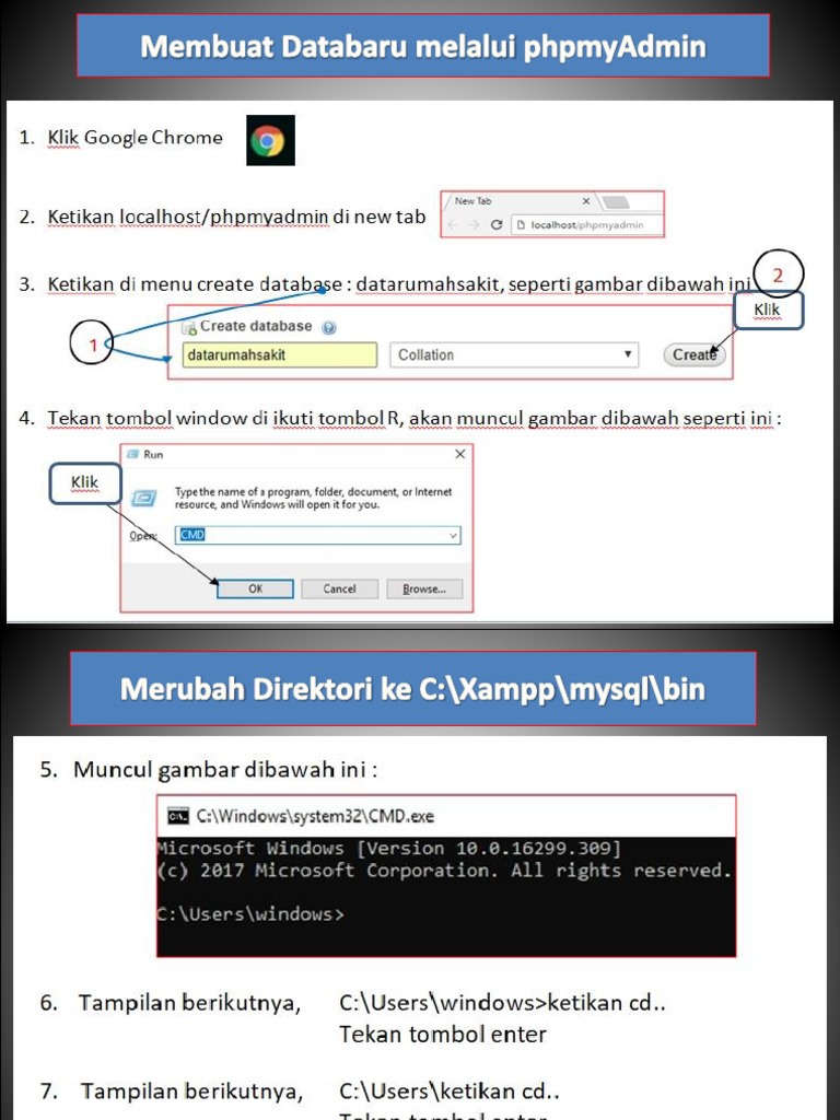 Membuat Databaru Melalui Phpmyadmin - Compress | PDF