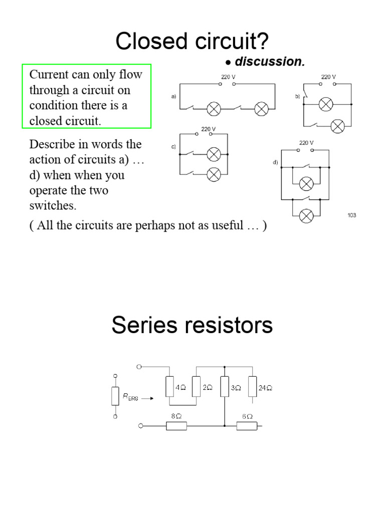 Lec-2 Combined Circuit | PDF | Series And Parallel Circuits | Resistor