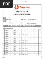 Flight Cargo Manifest Template | PDF