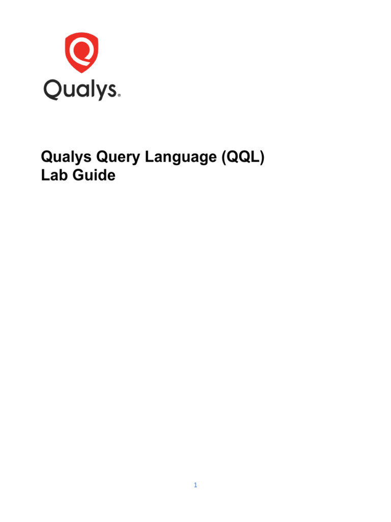 QQL Training Lab Guide for Qualys Users | PDF | Icon (Computing ...