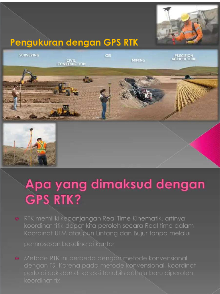 Pengukuran Dengan GPS RTK | PDF