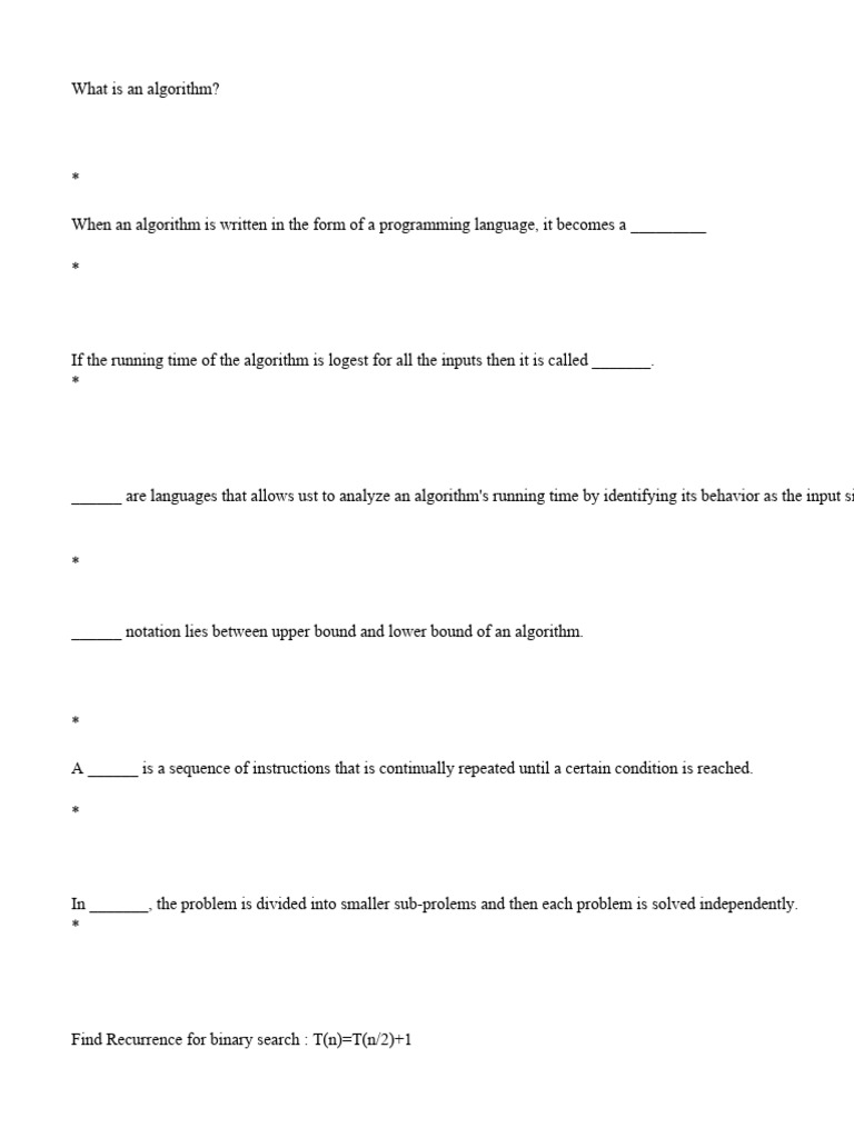 FOA MCQ's | PDF | Time Complexity | Discrete Mathematics