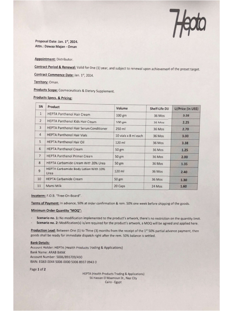 Proposal #1 Oman Signed | PDF