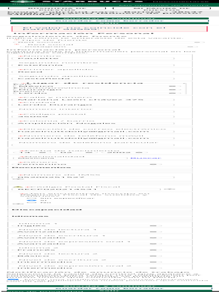 Error - Información Personal | PDF | ciberespacio | Informática