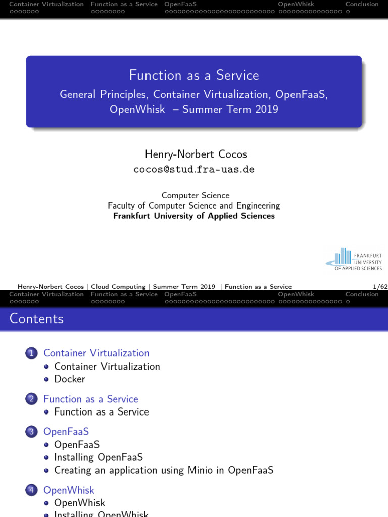 Function As A Service | PDF | Art | Computers