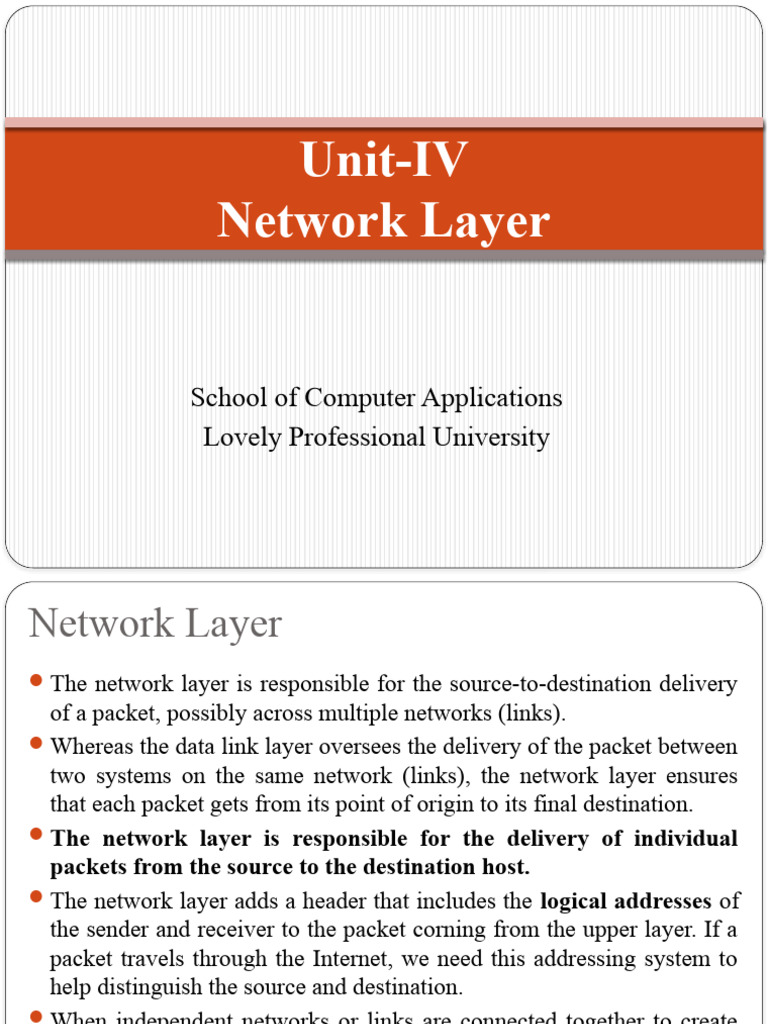 13 Network Layer | Download Free PDF | Routing | Computer Network