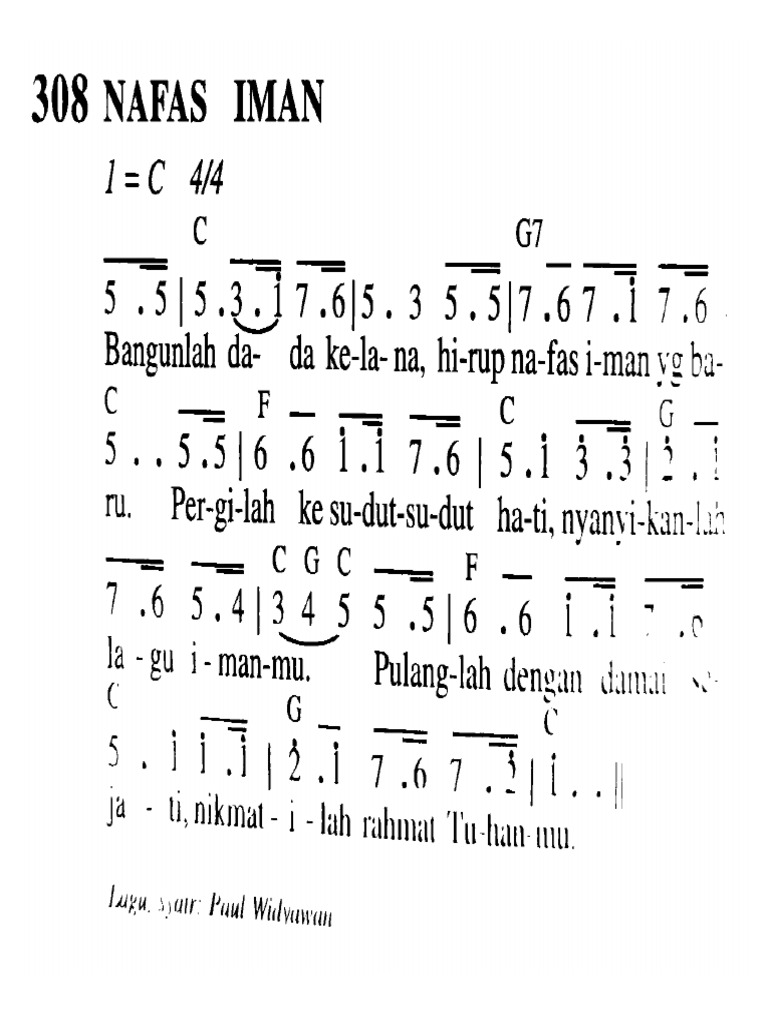 Lagu Penutup - MB 308 Nafas Iman | PDF