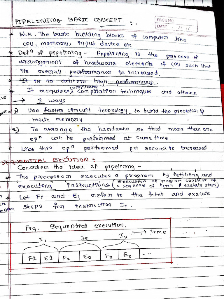 Pipelining Basic Concept DDCO MOD 5 | PDF