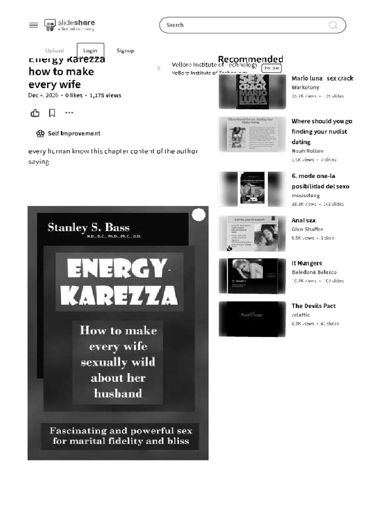 Energy Karezza How To Make Every Wife PDF PDF