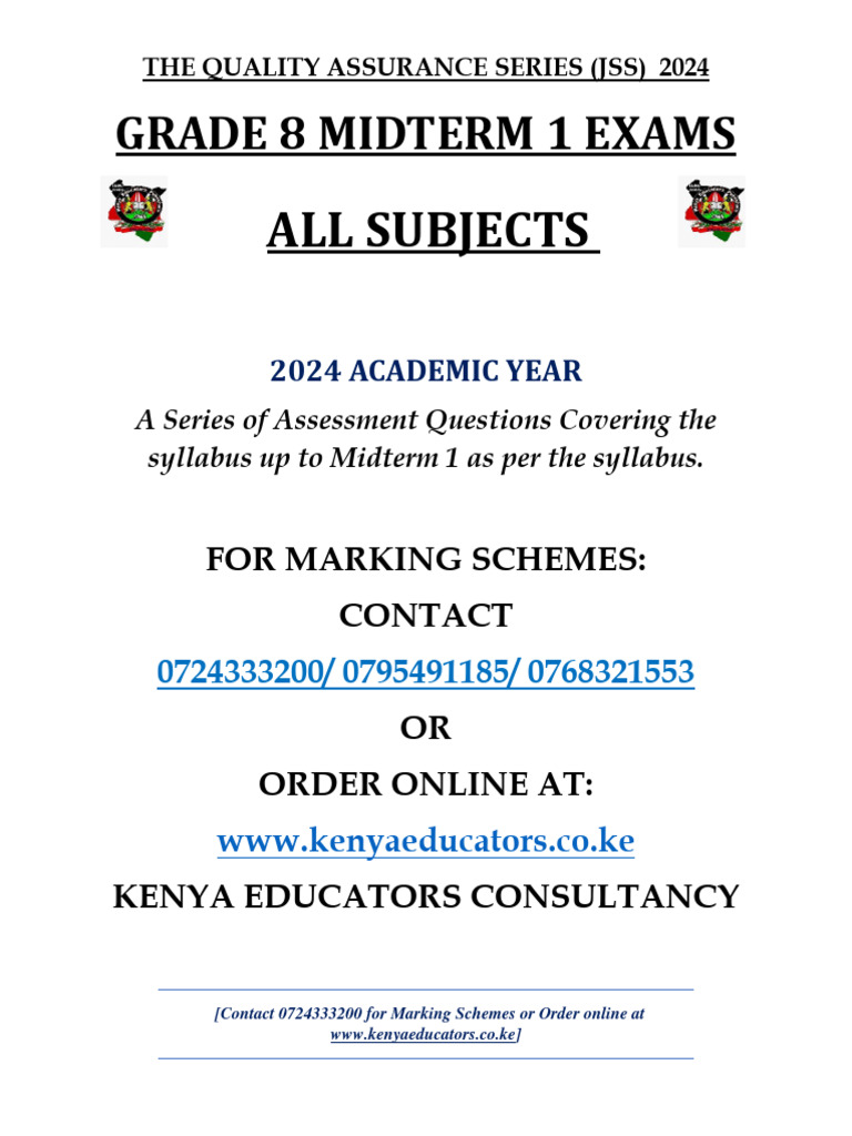 Grade 8 Jss s2 Midterm 1 Exams 2024 | PDF | Insects | Pottery Grade 8 Jss s2 Midterm 1 Exams 2024 | PDF | Insects | Pottery