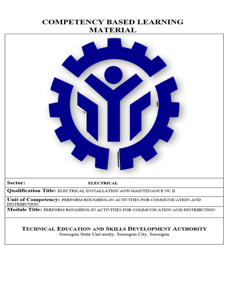 Roughing-in Activities Module NC II | PDF | Building Materials ...
