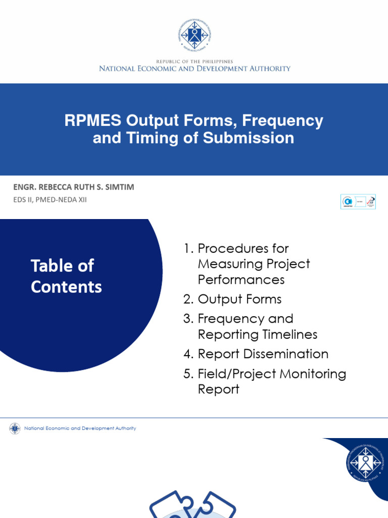 RPMES Output Forms - TA To LPMCs | PDF | Monitoring And Evaluation | Road