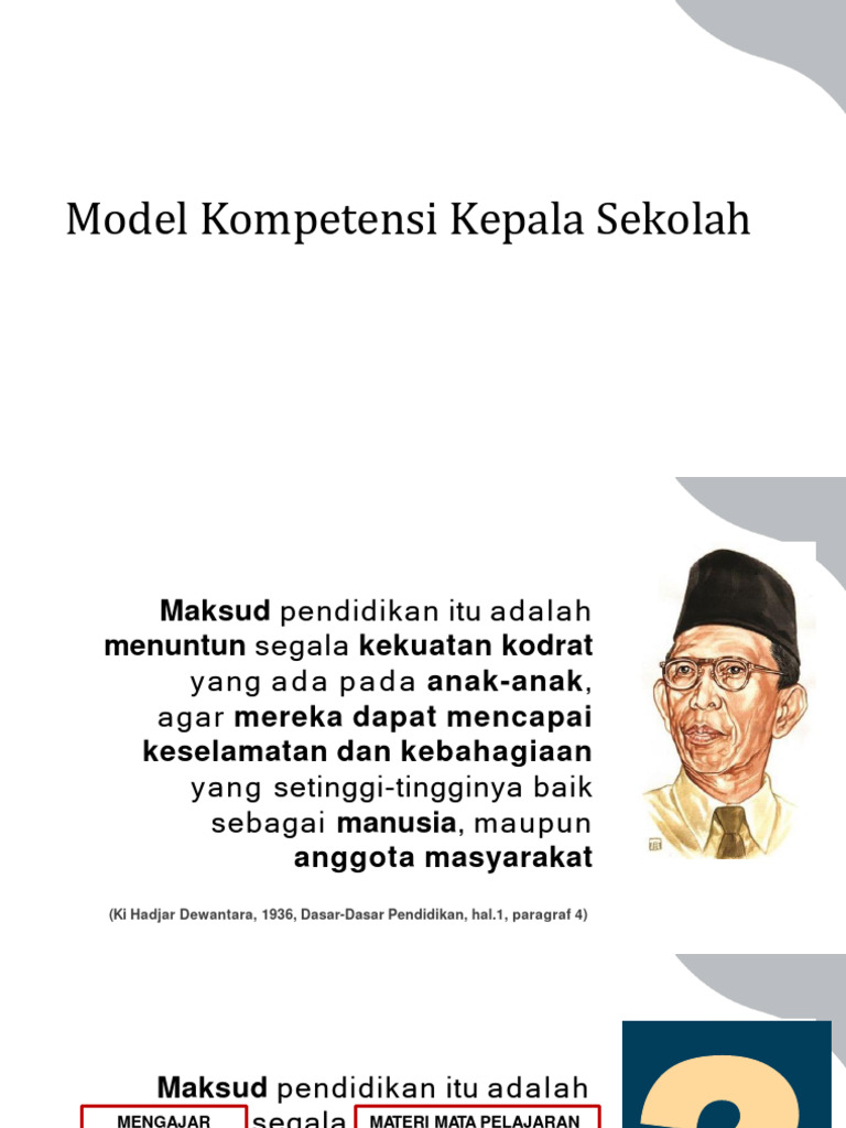 Paparan Model Kompetensi Kepala Sekolah | PDF
