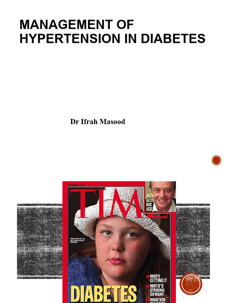 DM Hypertension Lecture 6 | PDF