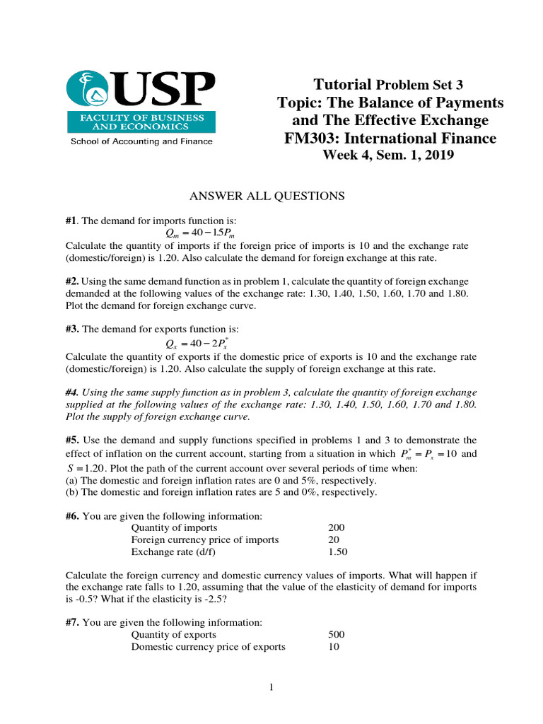 Balance of Payments & Exchange Rates Analysis | PDF | Exchange Rate ...