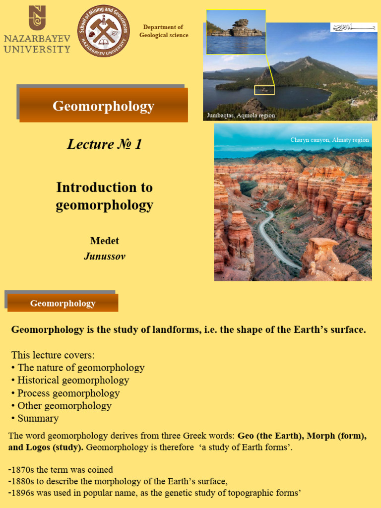 Template | PDF | Geomorphology | Physical Geography