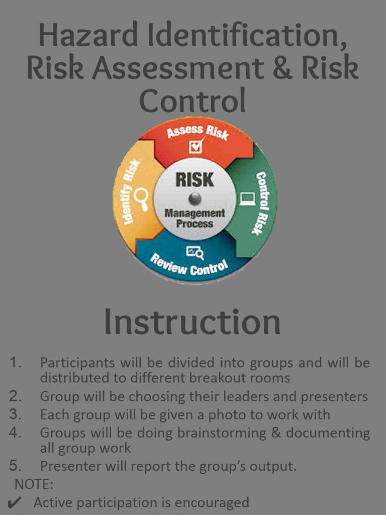 4.b HIRAC Workshop Visayas | PDF | Hazards | Risk