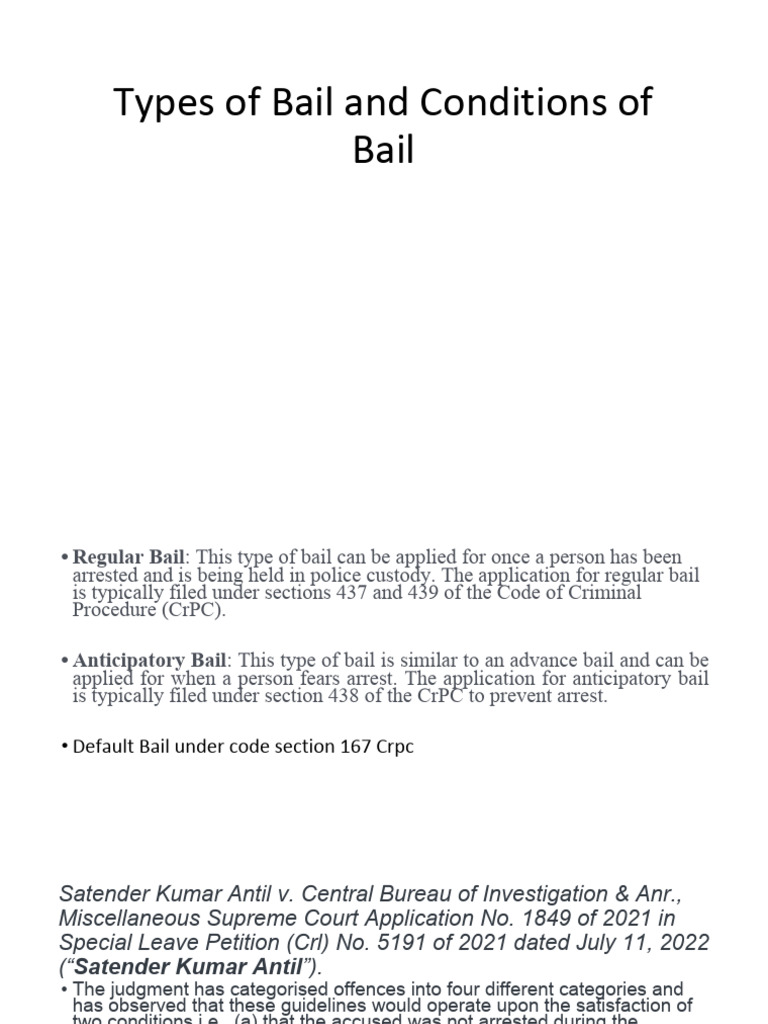 Bail PPT SDC | PDF