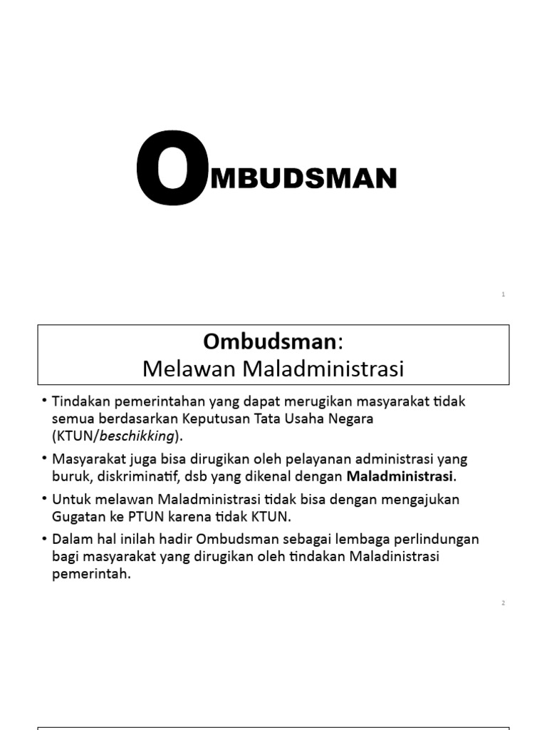 Ombudsman | PDF