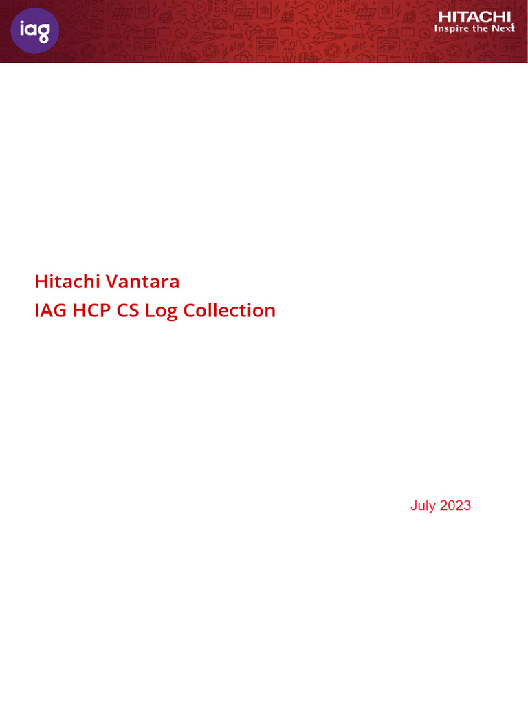 IAG - HCP CS Log Collection | PDF | Technology & Engineering | Computers