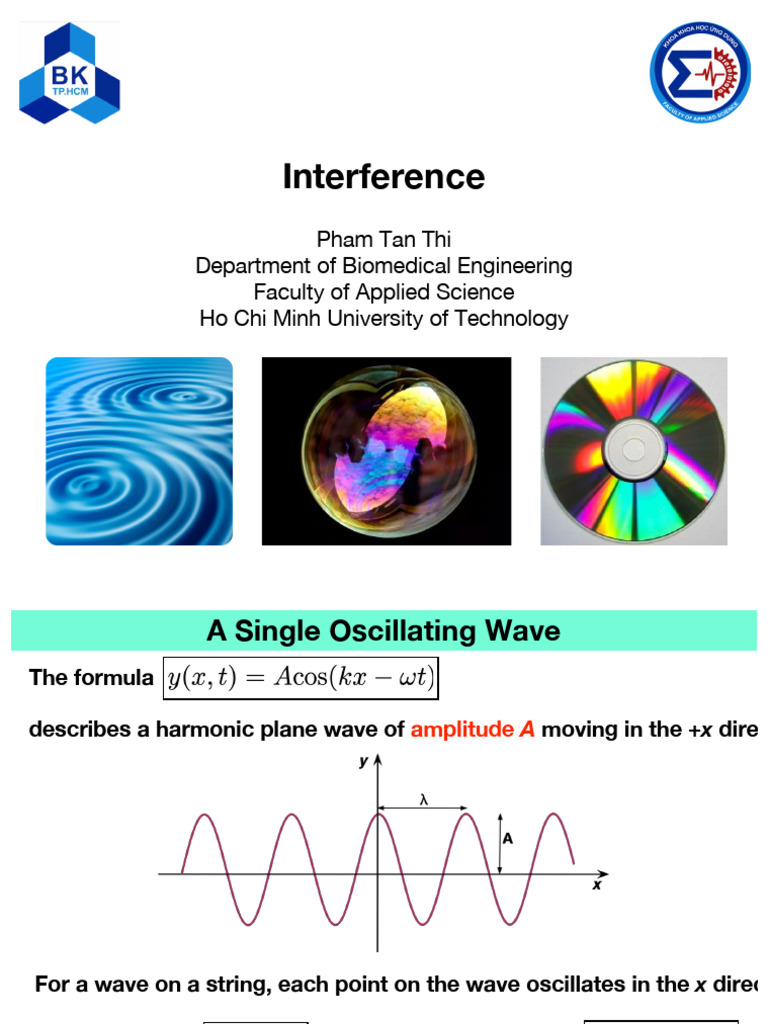 3 Intereference 2024 | PDF | Waves | Wavelength