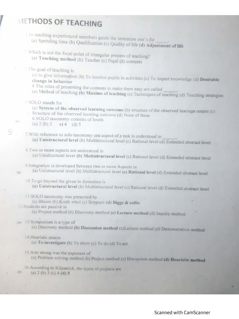 Methods Of Teaching Pdf