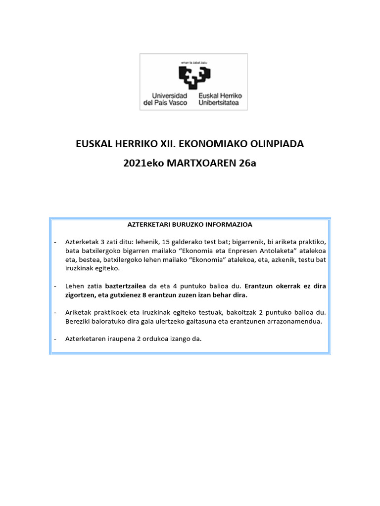 Azterketa 2021 | PDF
