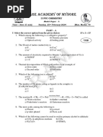 2025 Chemistry Sample Paper MCQs | PDF | Proteins | Chemical Reactions
