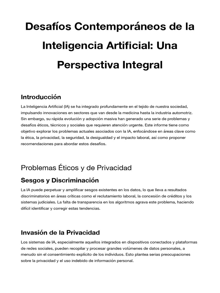 Desafios de La IA | PDF | Inteligencia artificial | Inteligencia (IA) y semántica