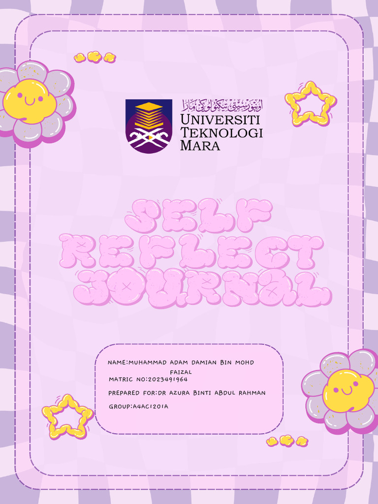 MGT162 Self Reflection Journal Name 2023491964 PDF Surah