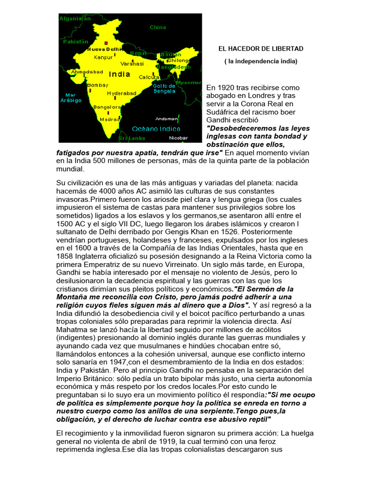 Ghandi - History | PDF | Mahatma Gandhi
