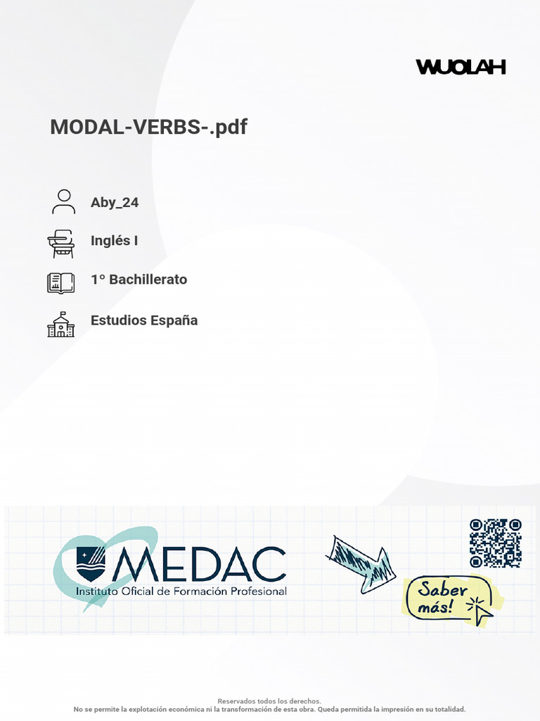 MODAL-VERBS | PDF | Syntax | Grammar
