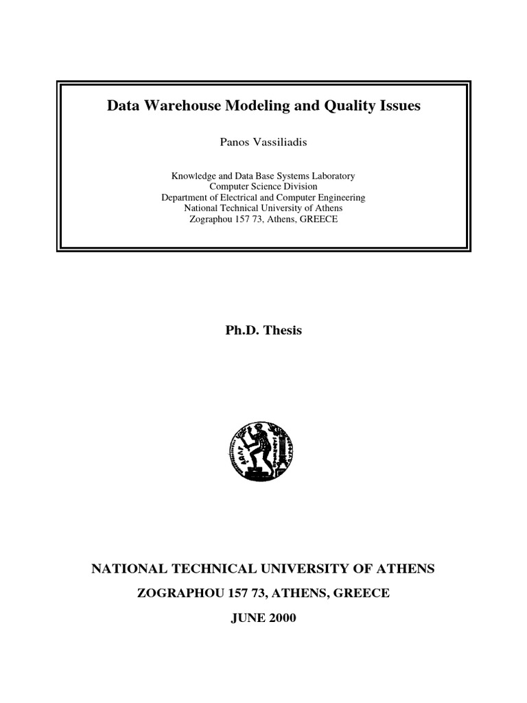 Data Warehouse Quality Management Framework | PDF | Data Warehouse | Conceptual Model