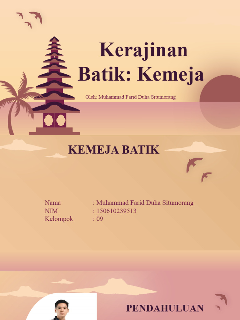 Tugas Estetika - Kerajinan Batik (Kemeja) | PDF