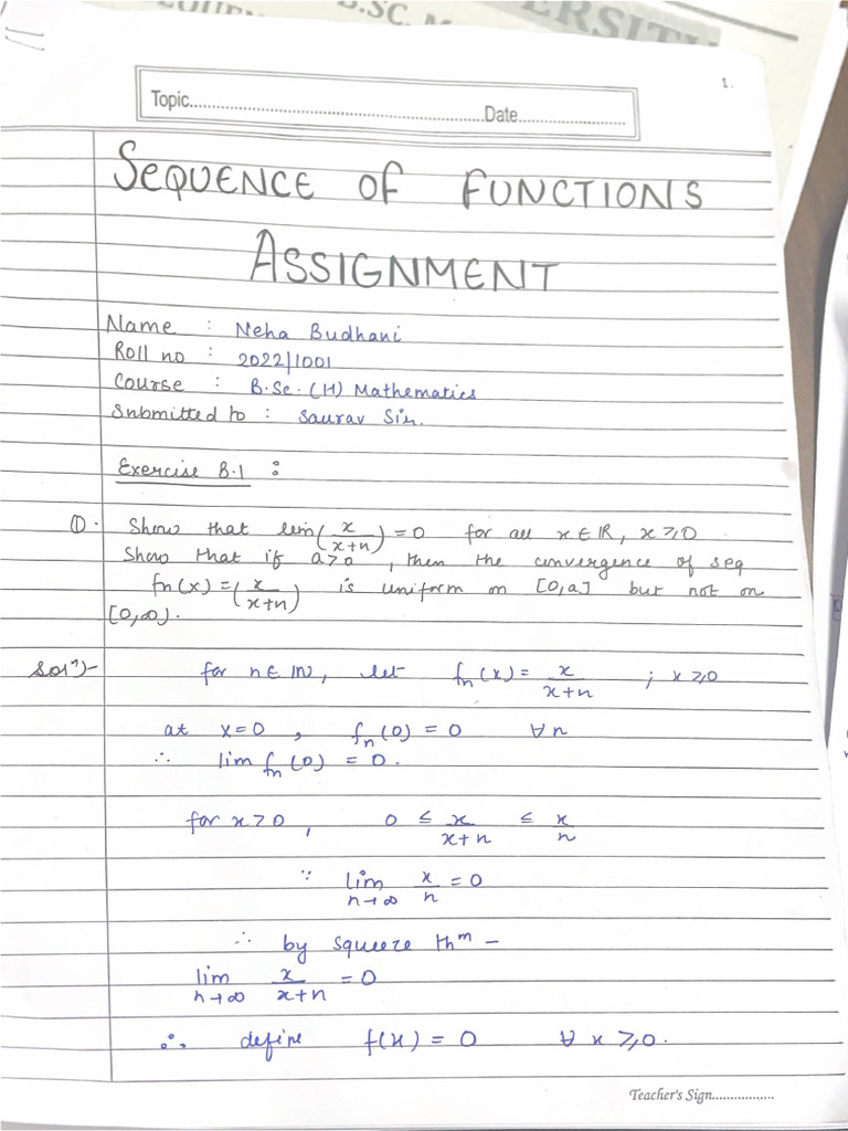 Ex8.1 Sequence | PDF