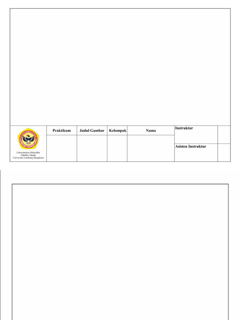 Form Sketsa Praktikum Hidraulika | PDF