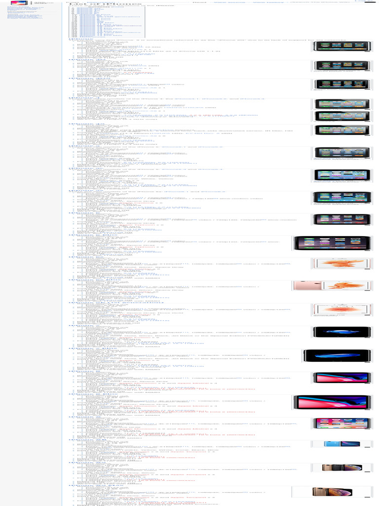 Comprehensive iPhone Model List | PDF | I Phone | Mobile Computers