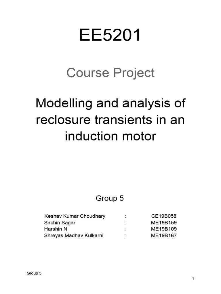 Machines Project Report | PDF | Electric Motor | Inductor