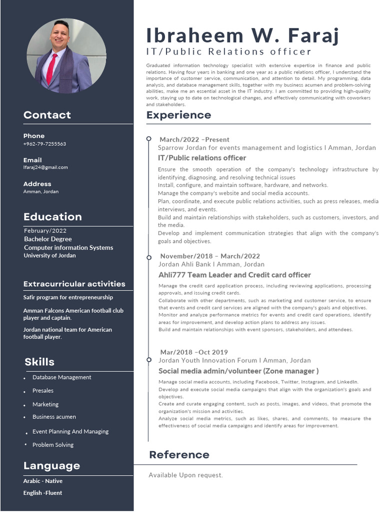 Ibrahim W Faraj CV 2023 | PDF