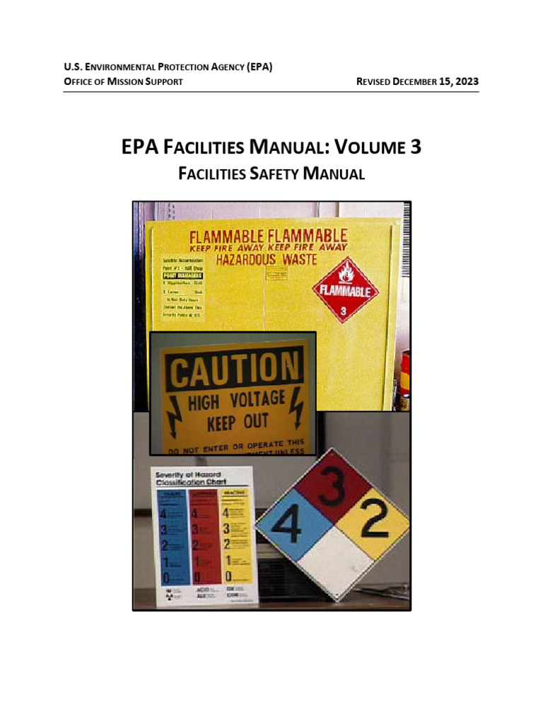 Epa Facilities Manual Vol 3 Facilities Safety | PDF | Fire Sprinkler ...